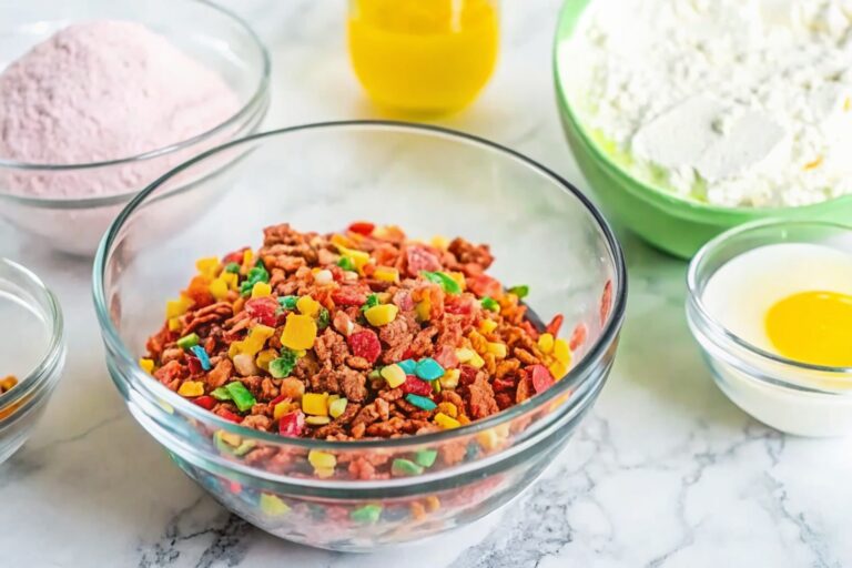 Fruity Pebbles Breakfast Bread