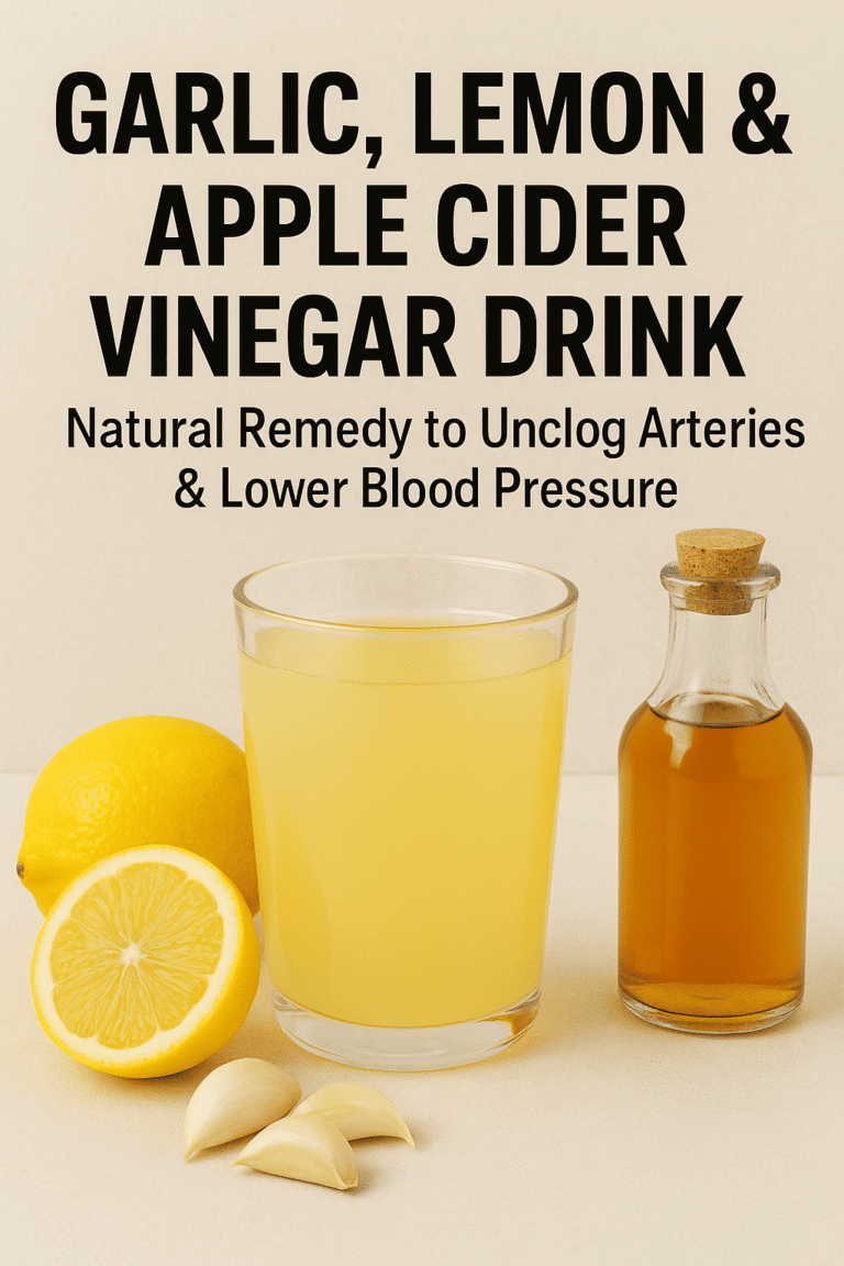 Garlic, Lemon & Apple Cider Vinegar Drink: Natural Remedy to Unclog ...