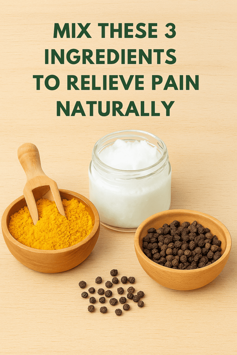 Mix These 3 Ingredients to Relieve Pain Naturally