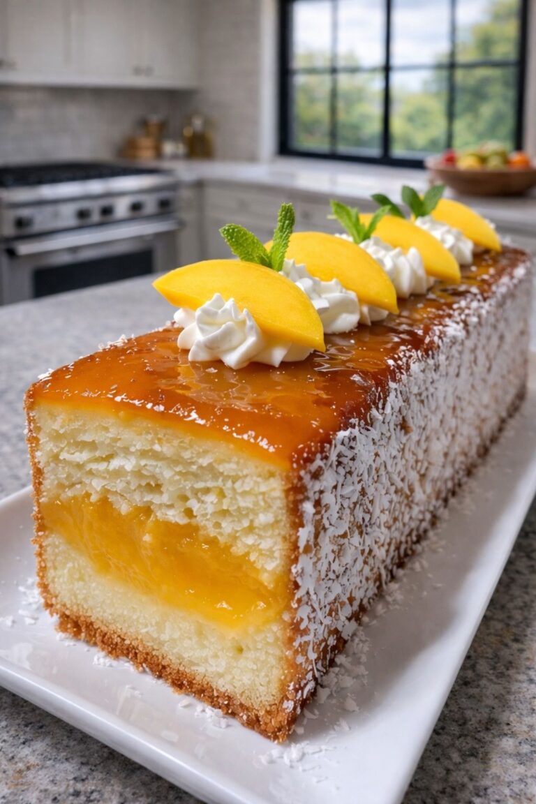 Tropical Mango Coconut Cream Loaf – Soft & Moist Recipe